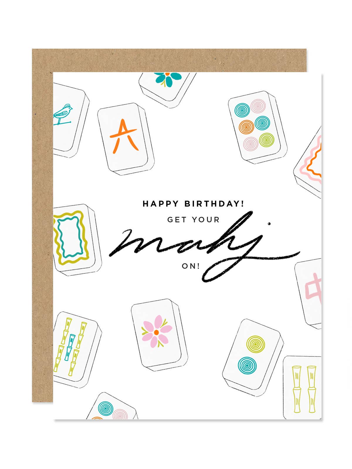 Mahjong Birthday Card – Modern Pine Studio
